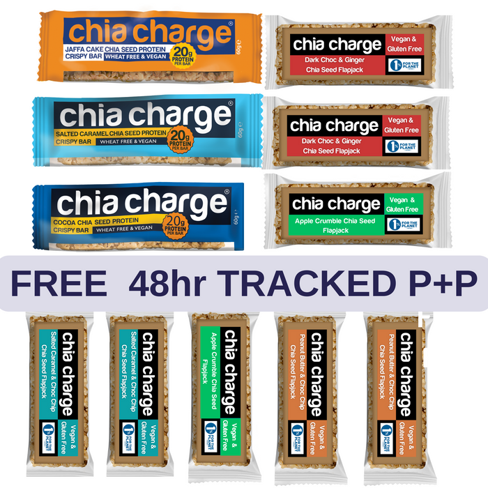 Protein Bars, Flapjacks, Nut Butters & Chia Seeds | Chia Charge